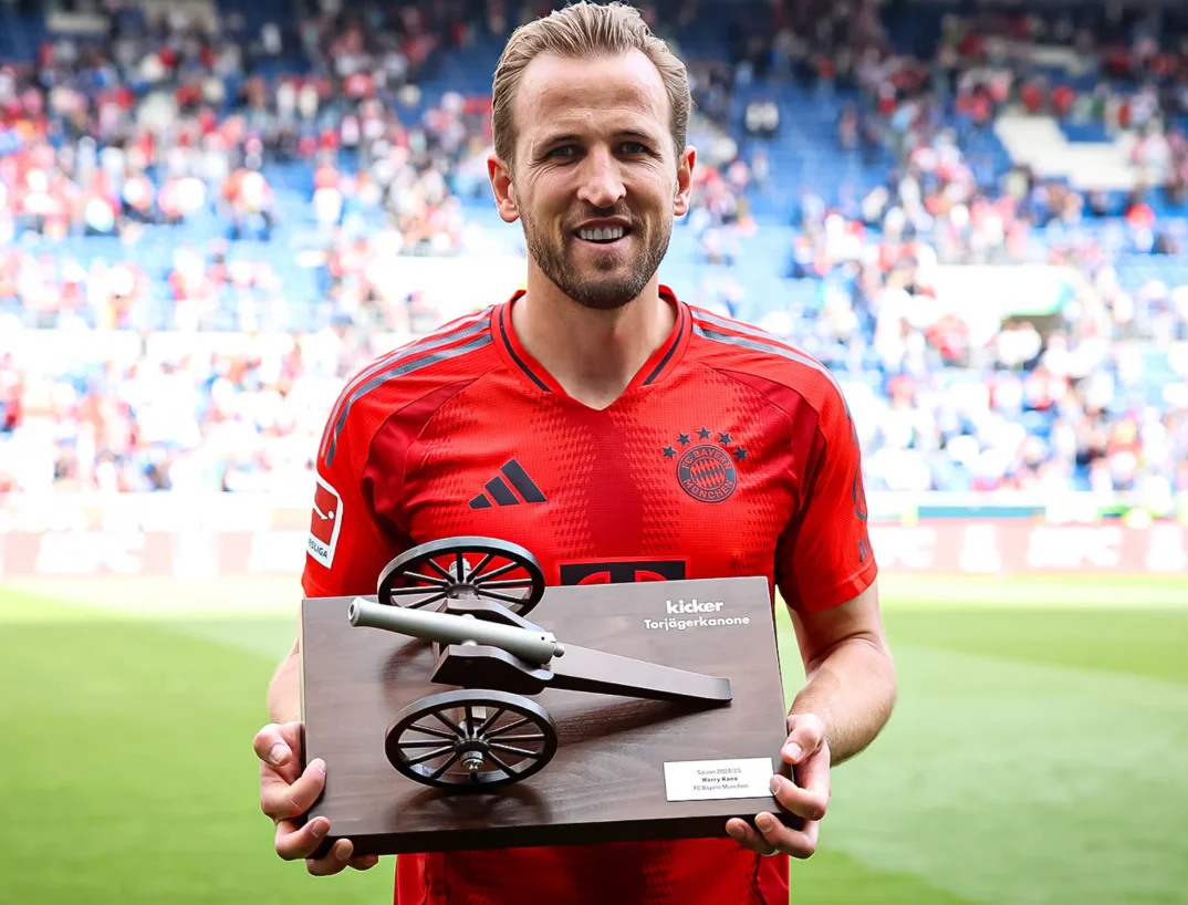 Harry Kane Celebrates First Major Trophy and Bundesliga Golden Boot ...